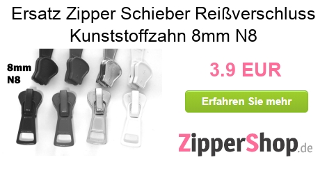 Reißverschluss Zipper Schieber Größe 8mm 8VS