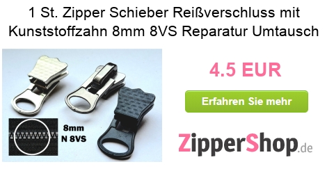 Reißverschluss Zipper Schieber Größe 8mm 8VS